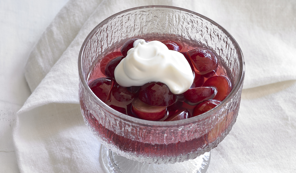 California Grapes in Rosé Wine Sauce | Grapes from California