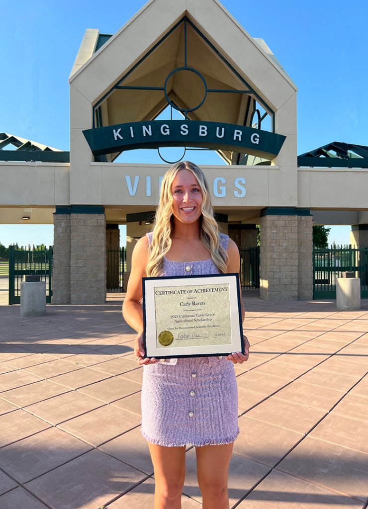 Prior Year Scholarship Recipients | Grapes from California